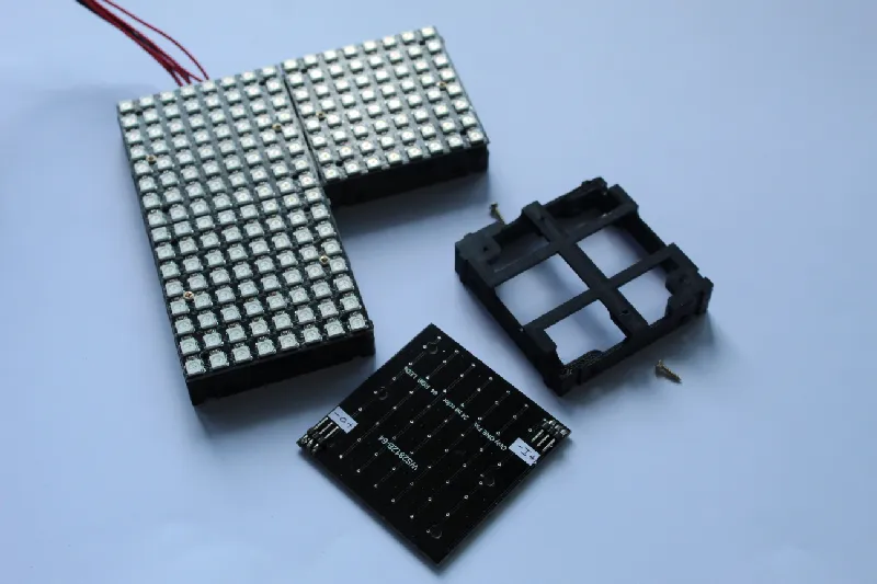 Modular Neopixel Matrix Panel Mount by AD | Download free STL model ...