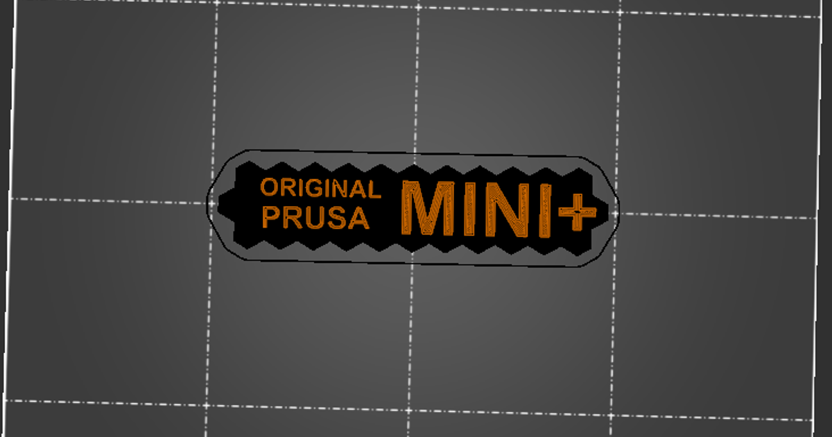 Insert logo front panel - Original prusa MINI+ by Wulfgarcze | Download ...