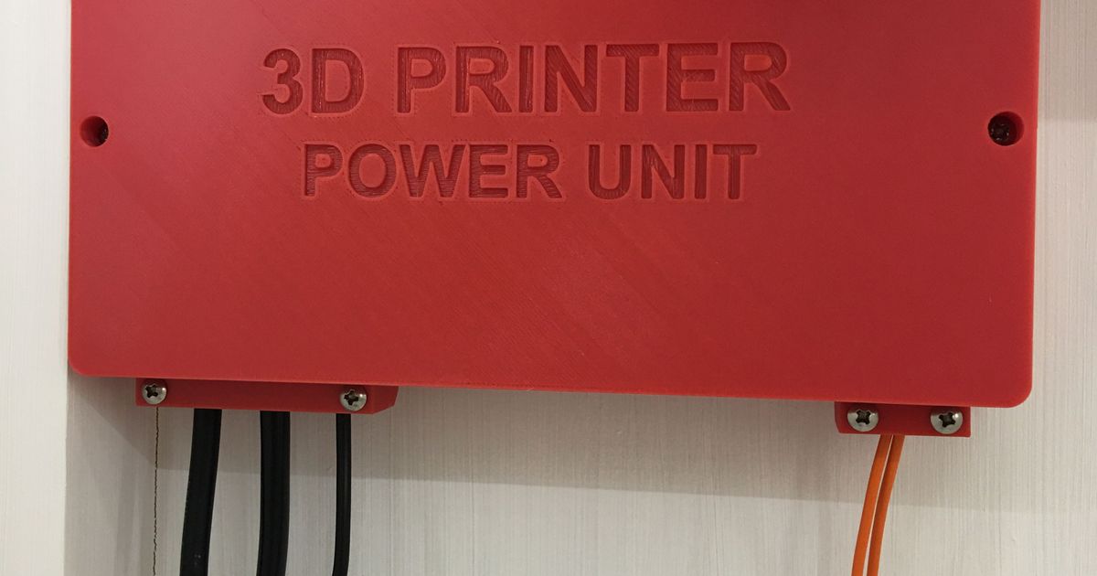 3D Printer Power Unit (Printer, LEDs, RPi) by asteven5 | Download free ...