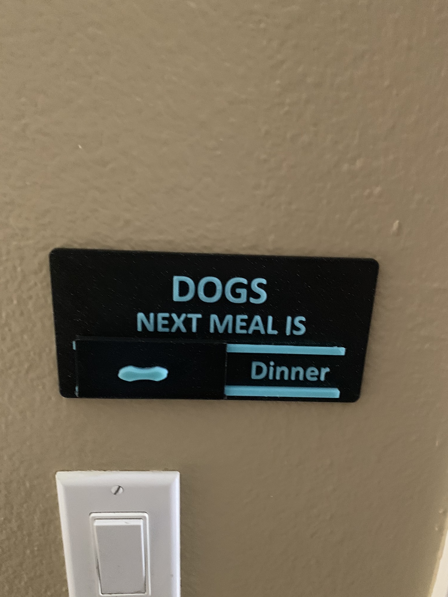 Dog Feeding Reminder Sign by ecspot | Download free STL model ...