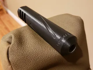 Air Rifle Moderator / Muzzle Brake by Dan | Download free STL model ...