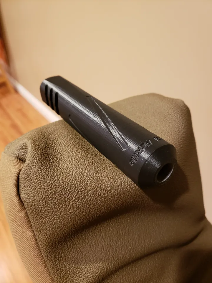 Air Rifle Moderator / Muzzle Brake by Dan | Download free STL model ...
