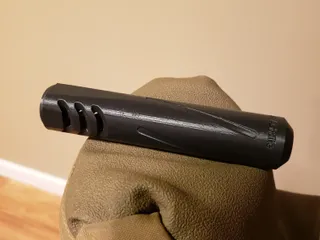 Air Rifle Moderator / Muzzle Brake by Dan | Download free STL model ...