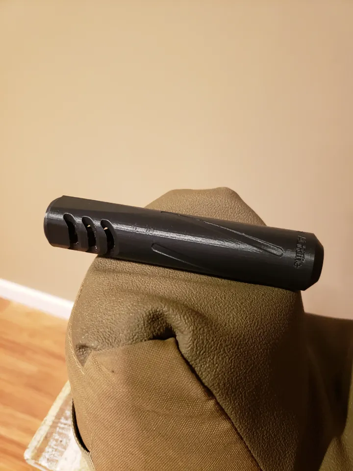 Air Rifle Moderator / Muzzle Brake by Dan | Download free STL model ...