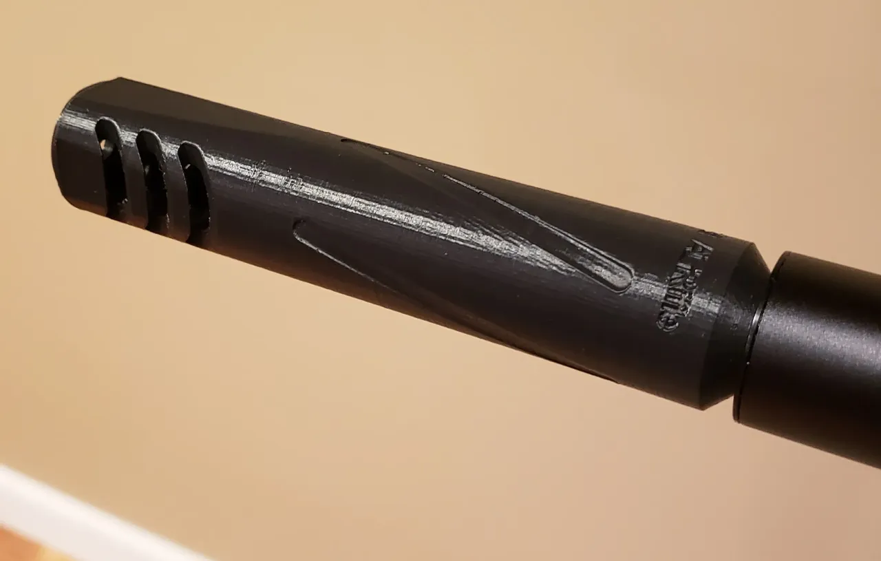 Air Rifle Moderator / Muzzle Brake by Dan | Download free STL model ...