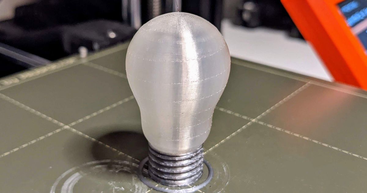Small Translucent Light Bulb by GeekMomProjects | Download free STL ...