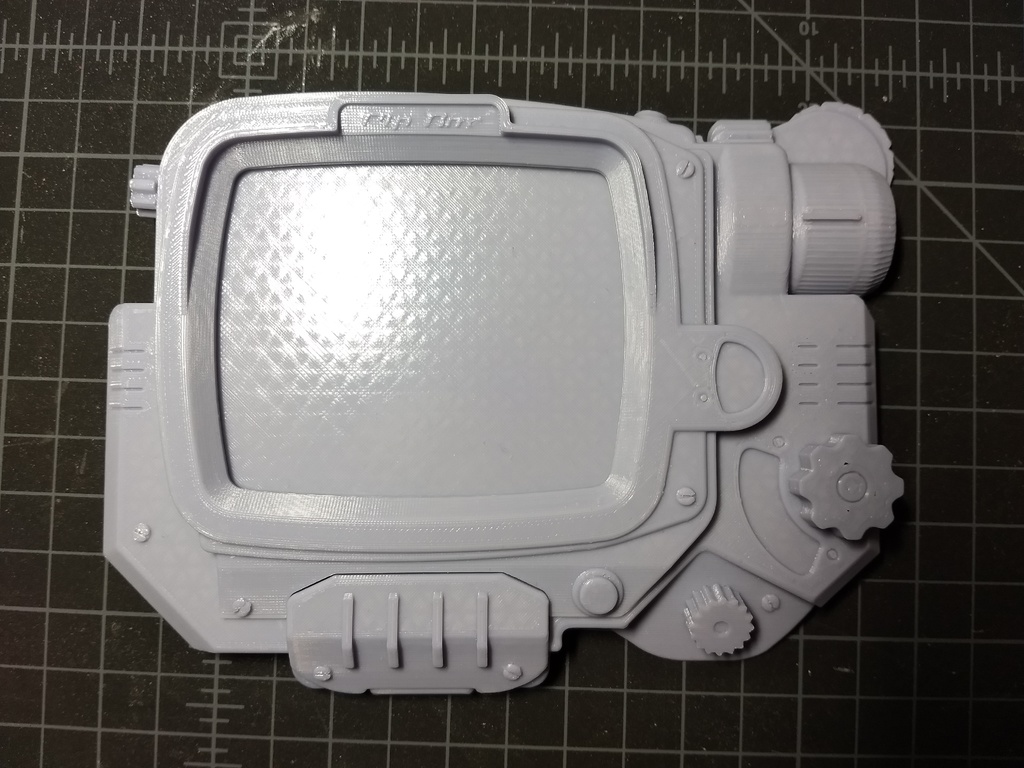 Pip-Boy 3000 Mk IV Badge Holder by T-Spawn | Download free STL model ...