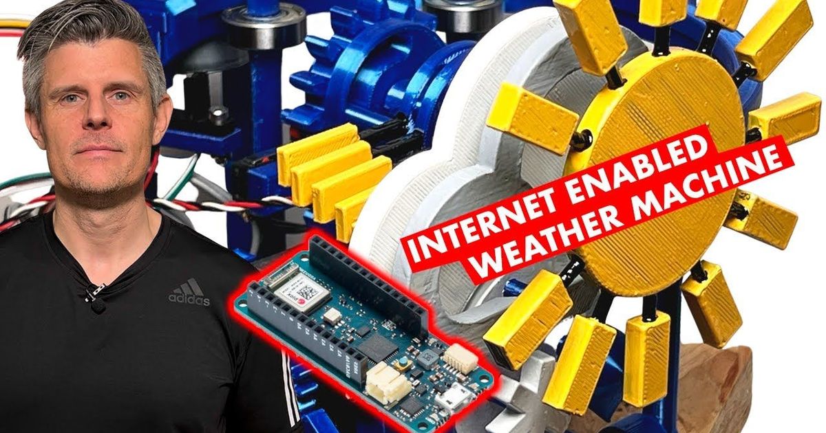 3D Printed Weather Contraption using Arduino Wifi by Michael Johnson ...