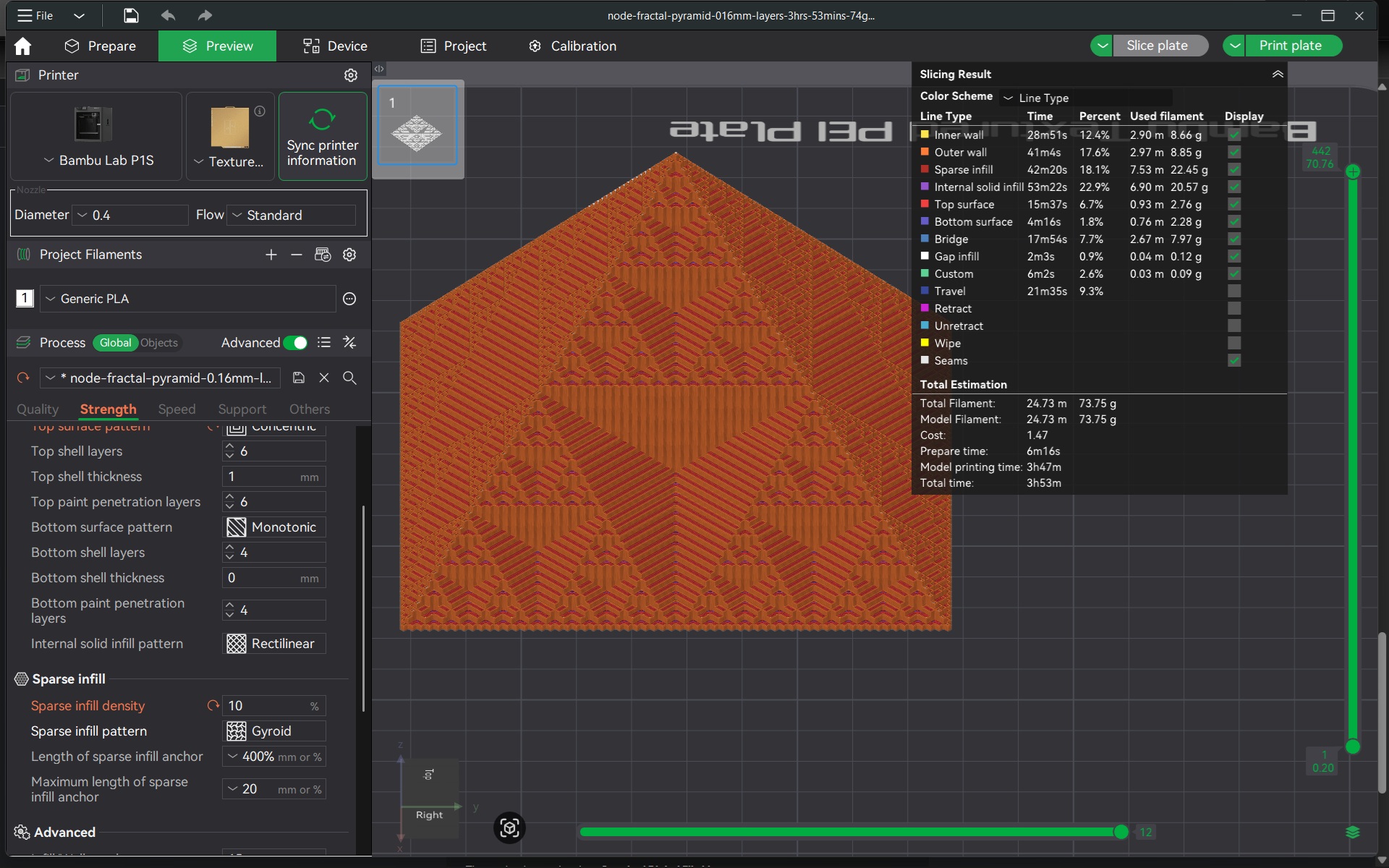Node Fractal Pyramid by Endless Design Lab 🌀 | Download STL model ...