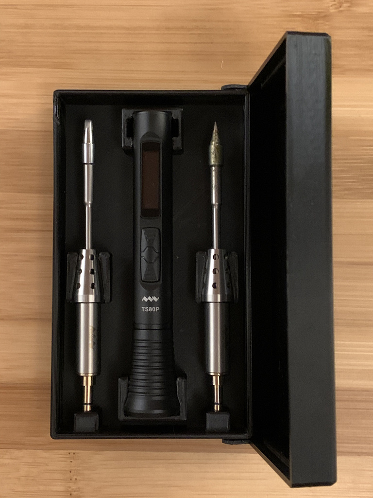 TS80P case for soldering iron base and two tips by Yaron | Download ...