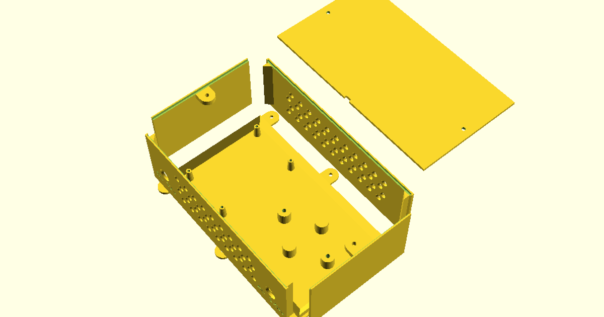 Configurable Parametric Project Box by slemmin | Download free STL ...