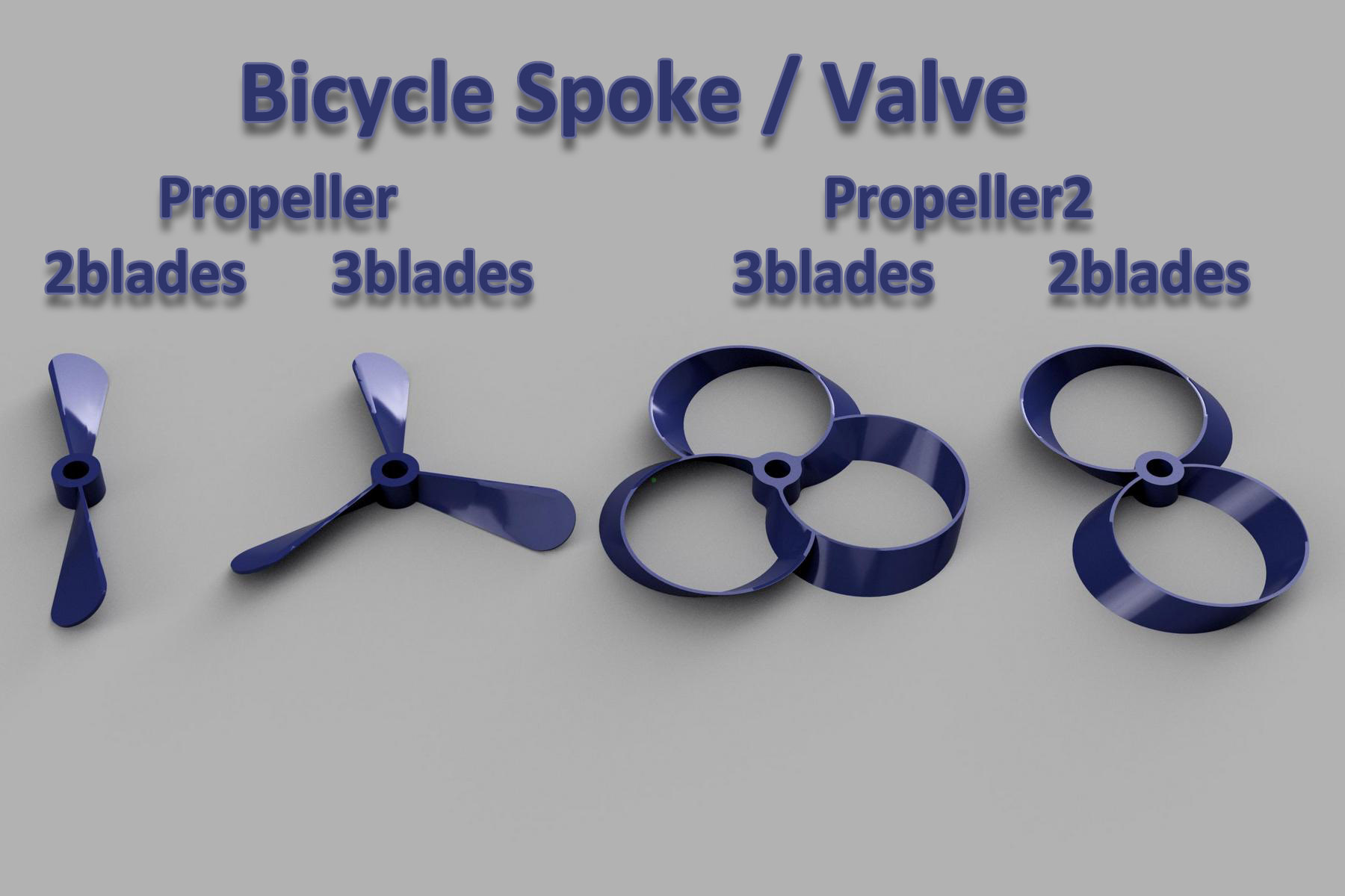 Bicycle Spoke / Valve Propeller Fun by ThesBer | Download free STL ...