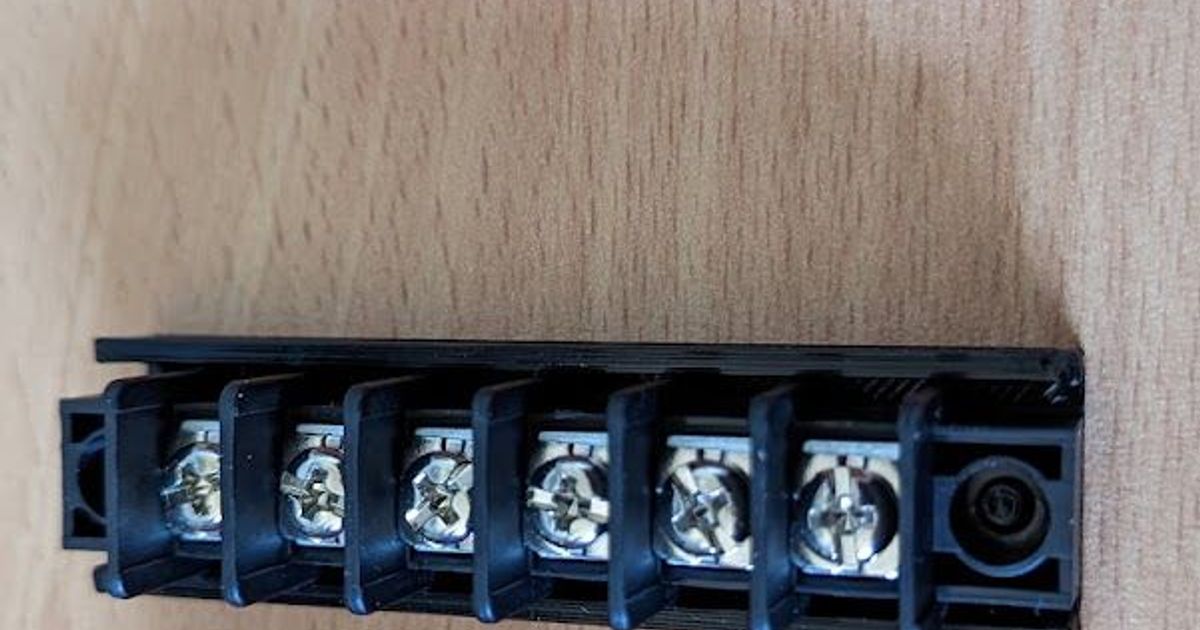 Terminal Block Backplate by Superman_chris | Download free STL model ...