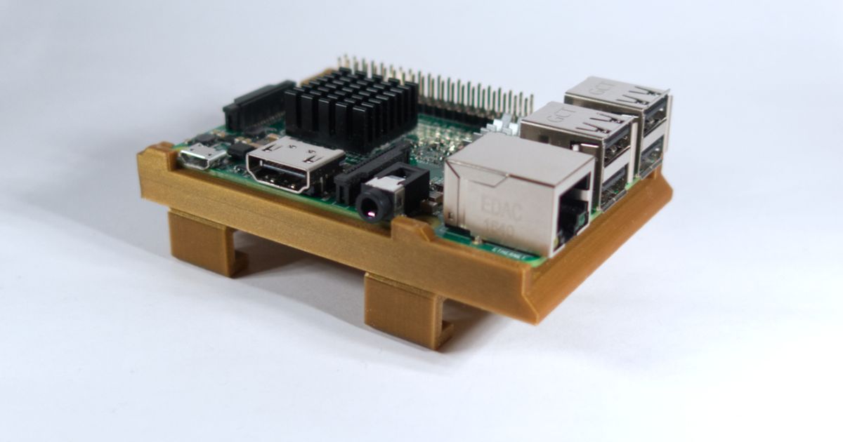 Raspberry Pi (2, 3 or 4) holder for Prusa frame by Kimframes | Download ...