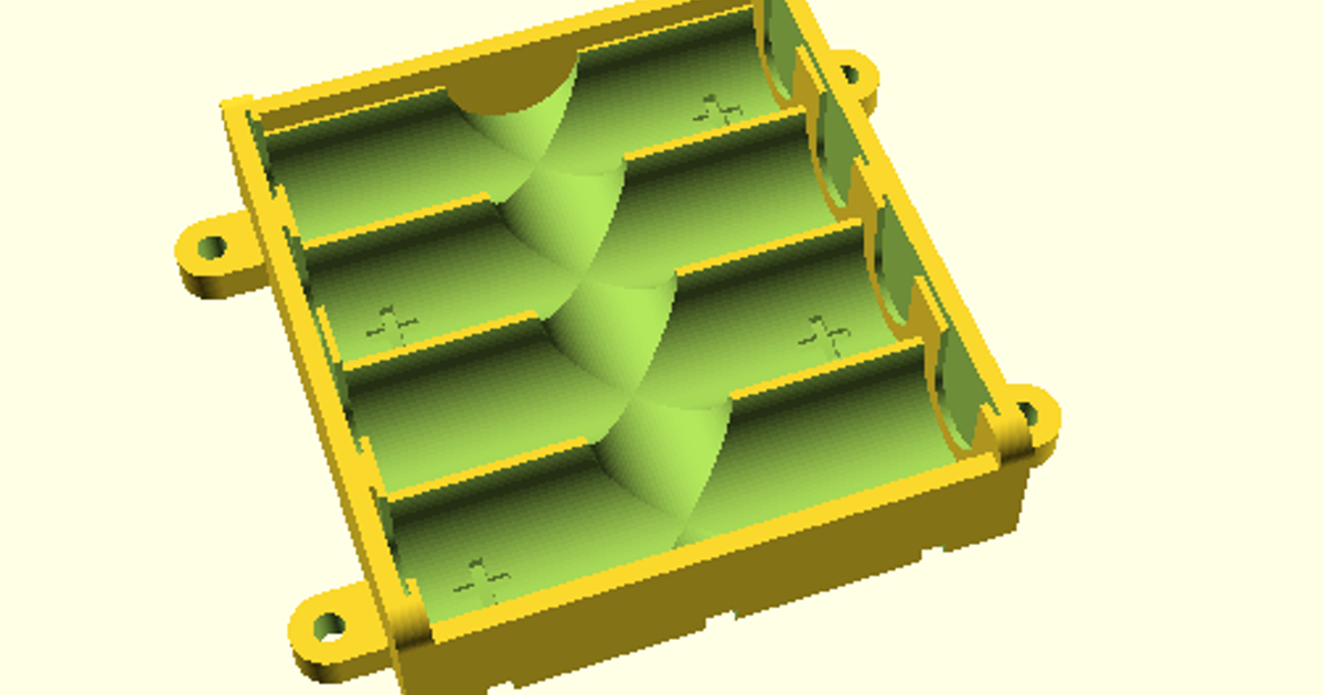 Parametric AA Battery Box by slemmin | Download free STL model ...