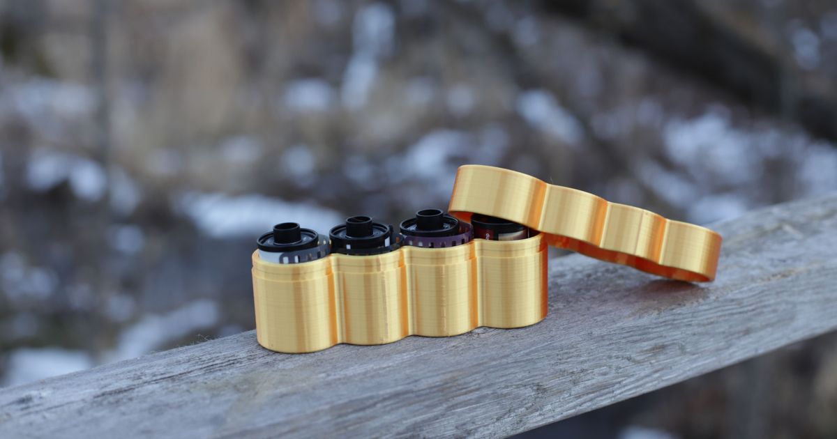 35mm film case- (holds 4 rolls) by Tlangphoto | Download free STL model ...