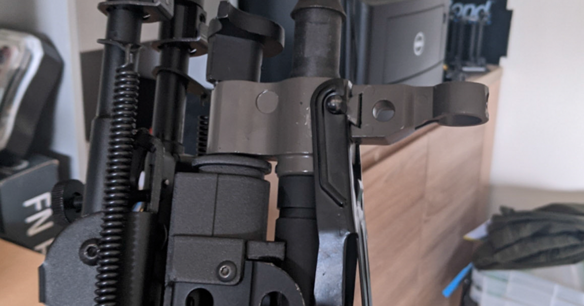 M249 Front bipod adapter (airsoft) by Citruspers | Download free STL ...