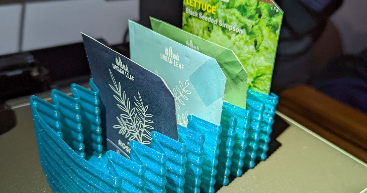 Improved Seed Packet Holder/Organizer by Ty10y | Download free STL ...