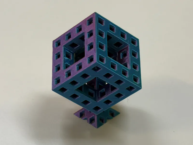 Menger-Style Rhombic Dodecahedron Fractal | Level 3 by Endless Design ...