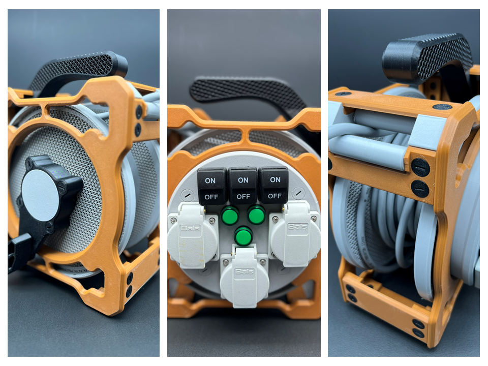 Customizable Cable reel by corteXcrank | Download STL model ...