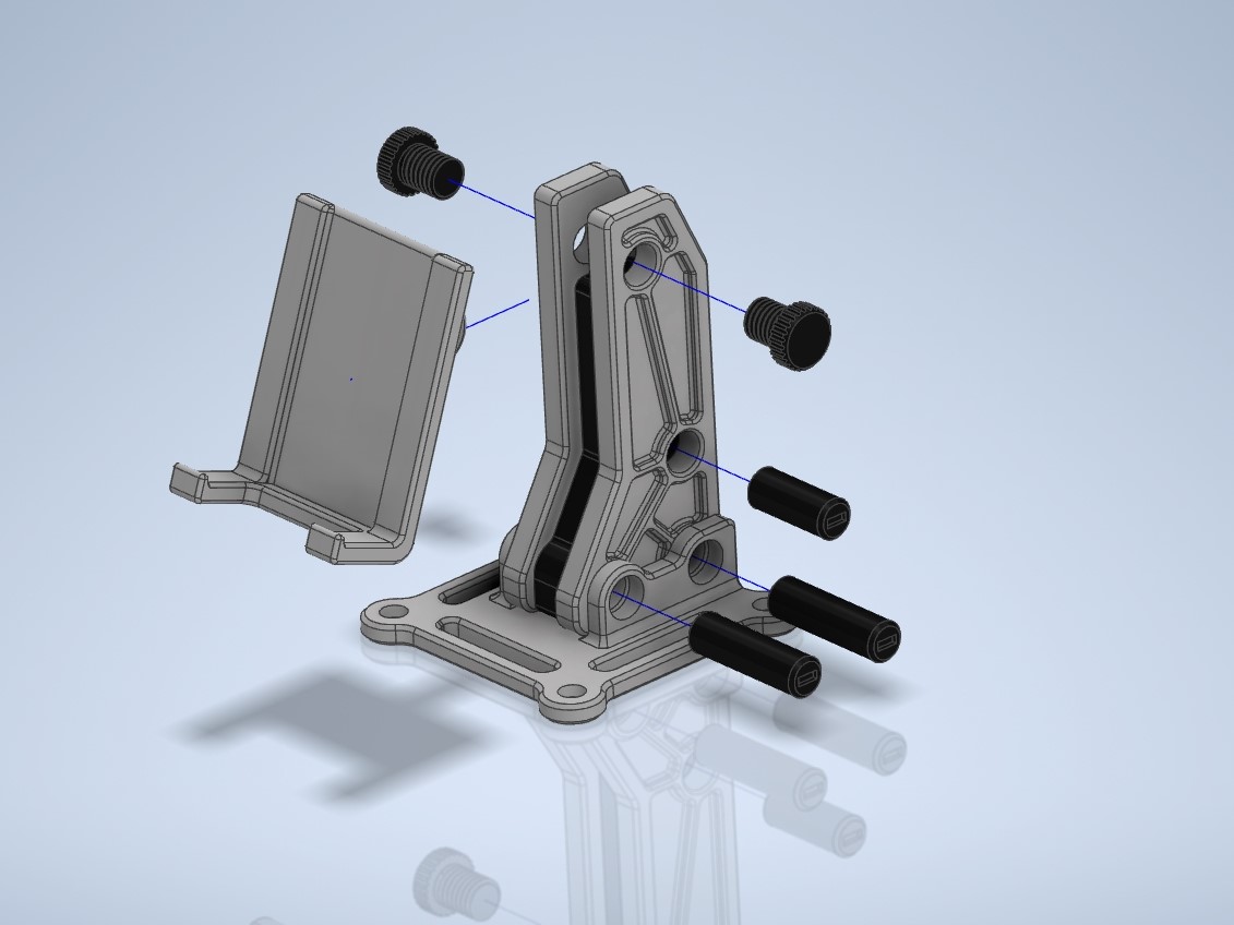 Industrial Phone Stand by AKA.Andyroo | Download free STL model ...