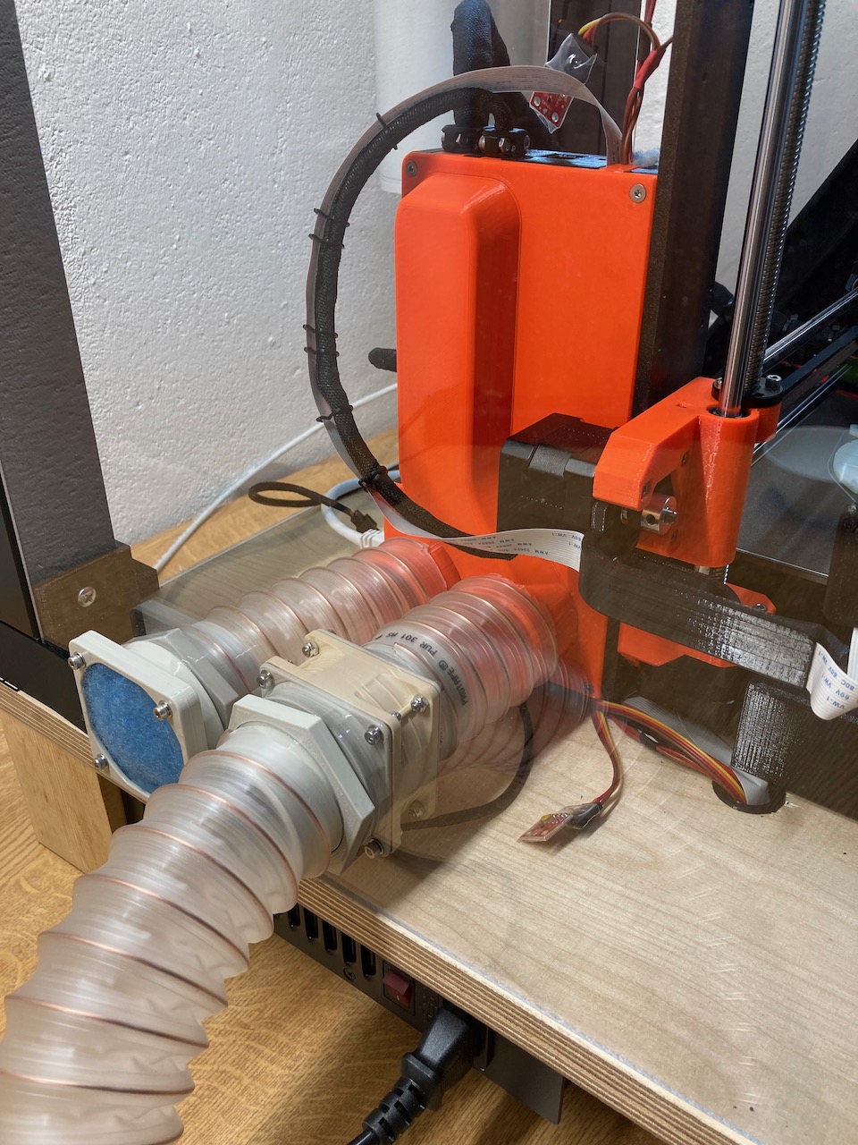 Enclosure bushing with 60mm fan for 2 inch / 50mm hose (Ikea-Lack) by ...