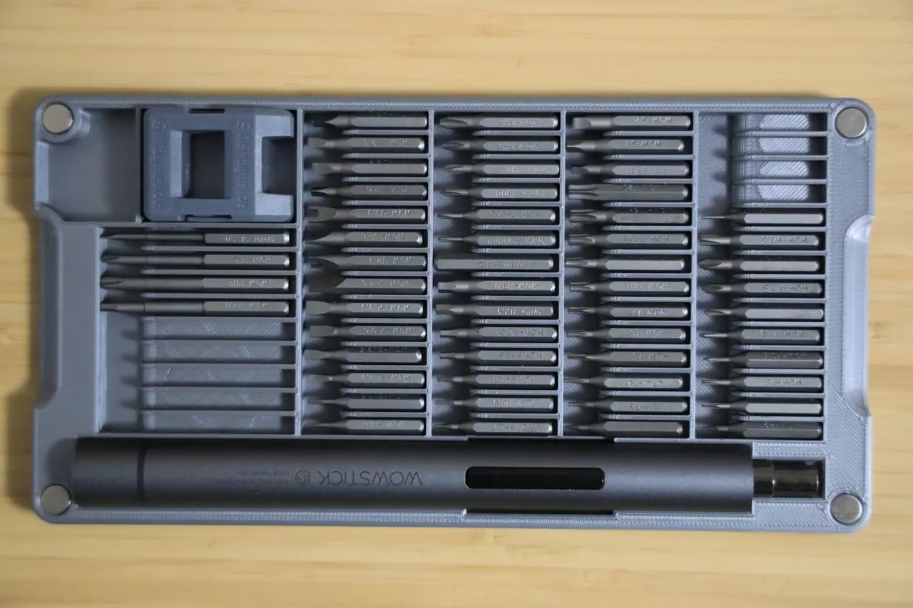 Wowstick case with magnetic bit holders parametric by neoyarus Download free STL model Printables