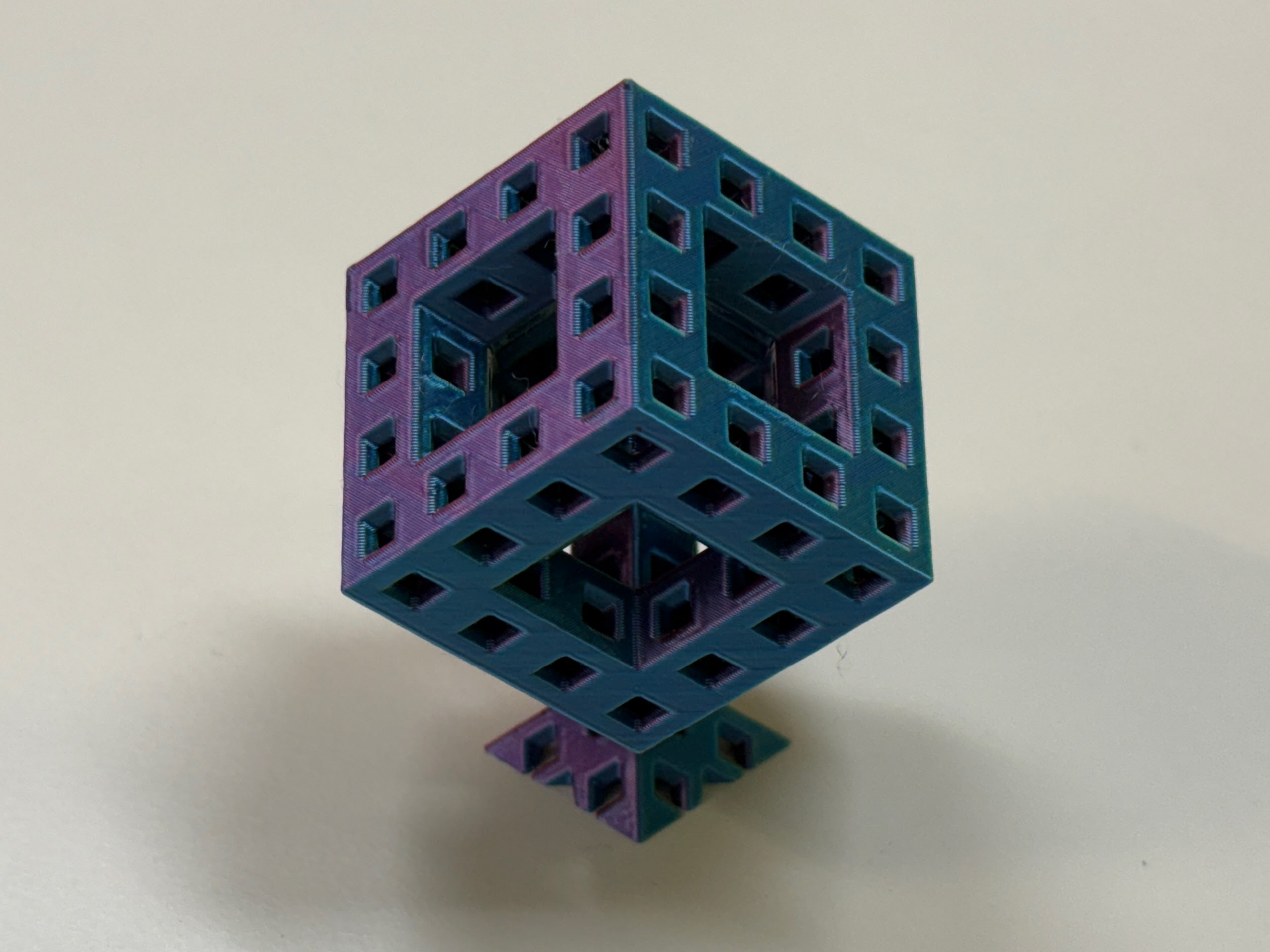 Menger-Style Rhombic Dodecahedron Fractal | Level 2 by Endless Design ...