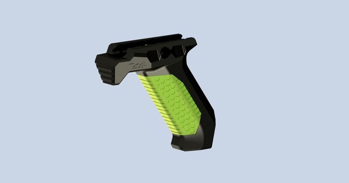 Tone Angled Foregrip by LoneWolf052 | Download free STL model ...