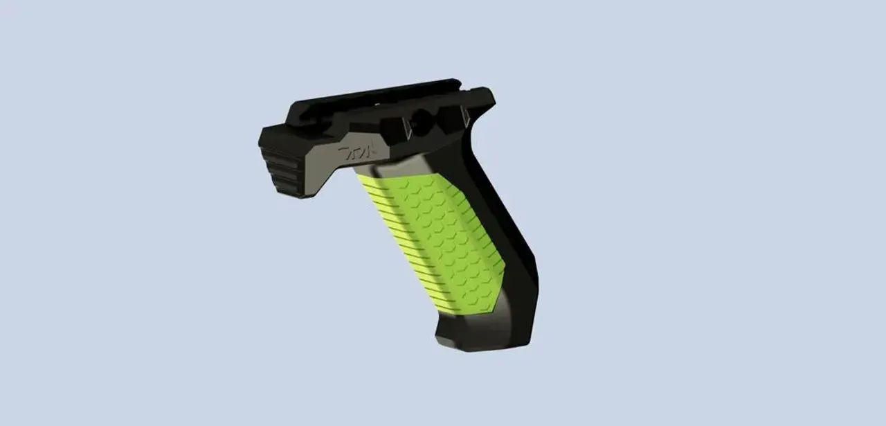 Tone Angled Foregrip by LoneWolf052 | Download free STL model ...