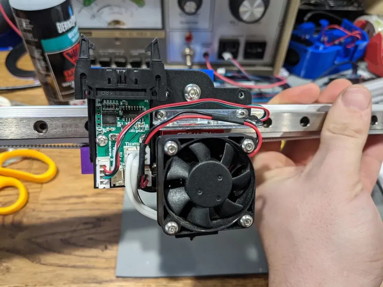 CR6 SE Hot End Linear Rail MGN12H Mounting System by GX1400 | Download ...