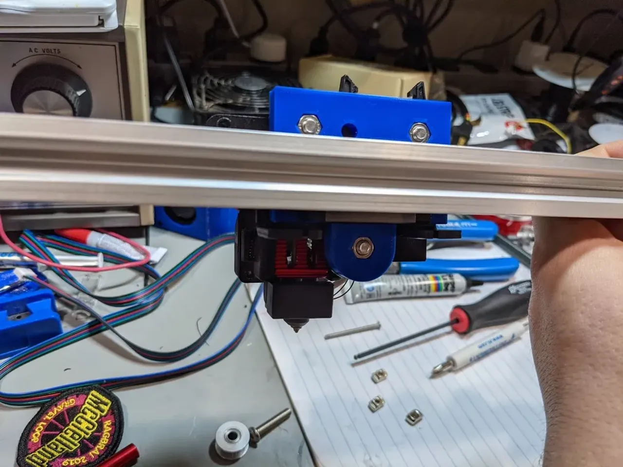 CR6 SE Hot End Linear Rail MGN12H Mounting System by GX1400 | Download ...