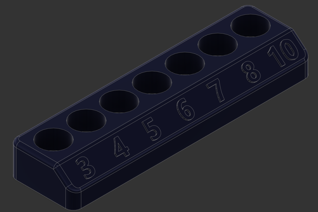 Parametric SAE and Metric socket racks by GX1400 | Download free STL ...