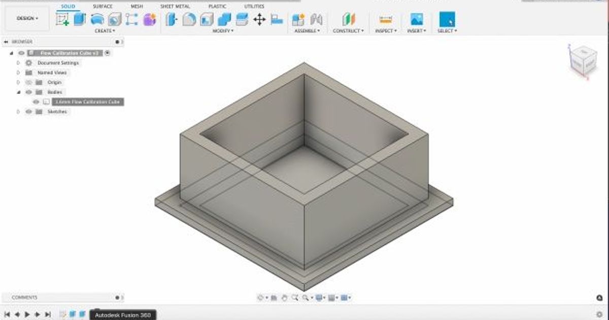 Flow Calibration Cube 1.6mm thick wall by Elphwrkz | Download free STL ...