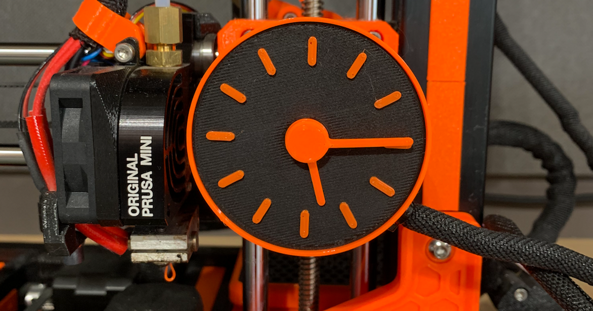 Prusa Mini X-Axis Clock Visualizer Indicator by CJ I. | Download free ...