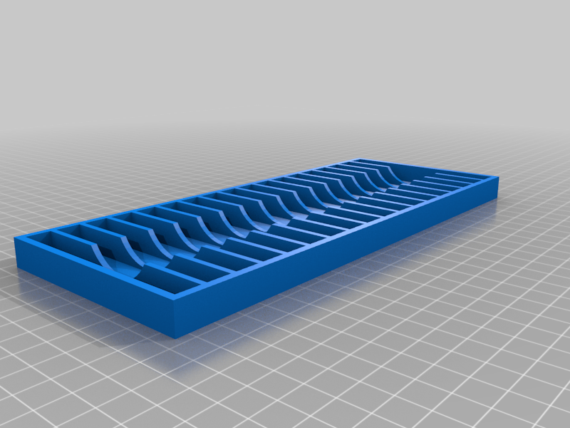 End mill tray 1x18 layout for 3/8 shank x 3-1/4 long double-ended by ...