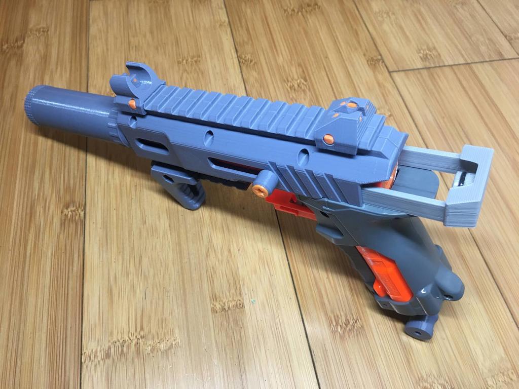 Nerf Mega Bigshock Rear load Inline Mag Mod by SomeDingus | Download ...