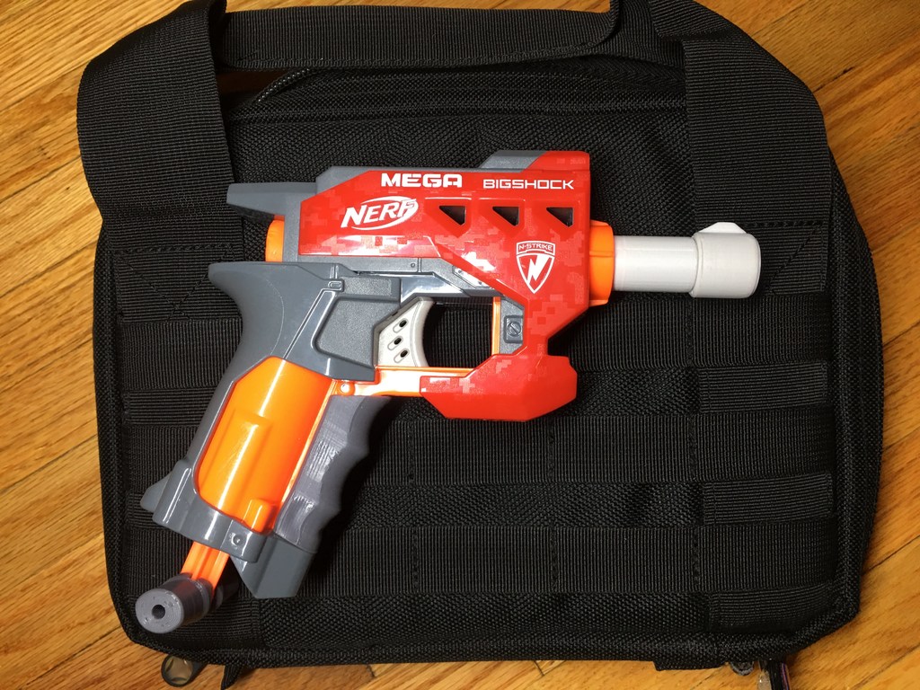 Nerf Mega Bigshock Inline Magazine (inline clip) w/Swappable Muzzles by ...