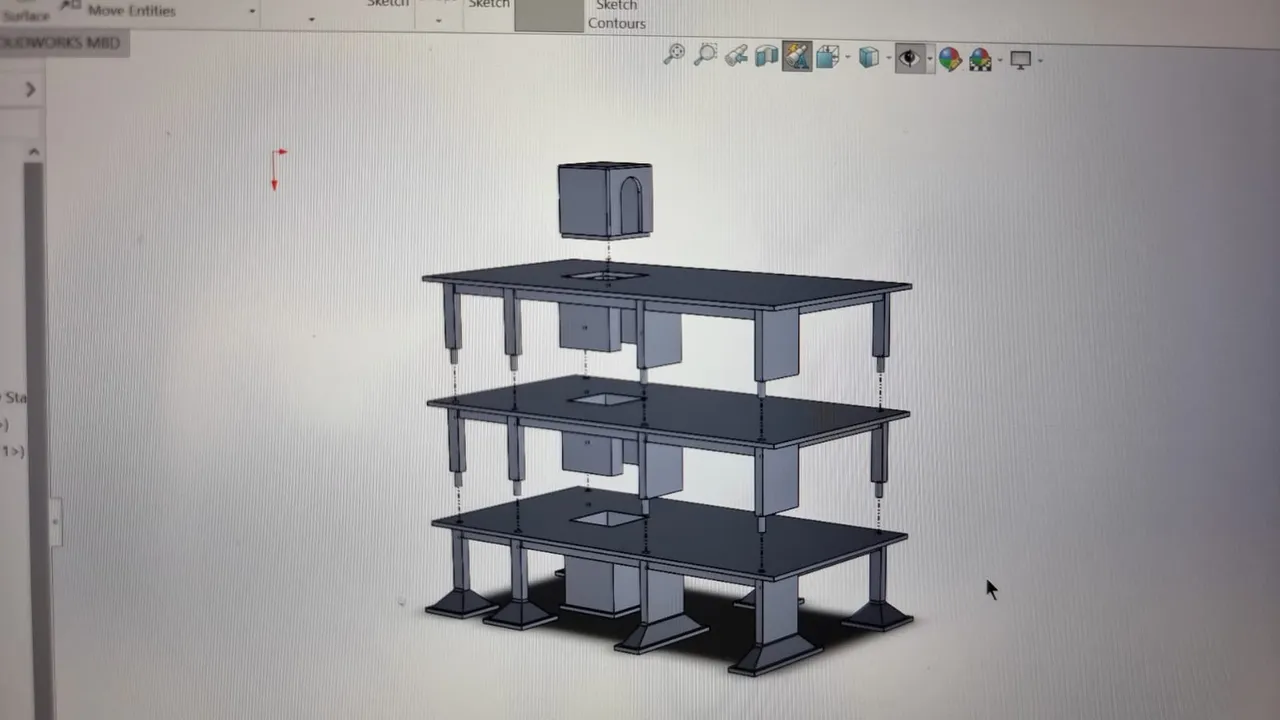 Two-story floor building (Structure) by Ifahas | Download free STL ...
