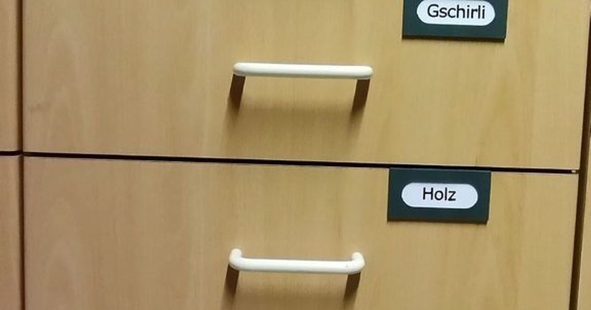 Drawer Labeling for Tidiness by LaserAndy | Download free STL model ...