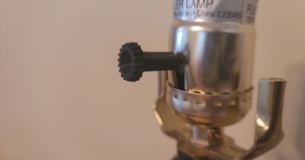 table lamp knob by Nicval | Download free STL model | Printables.com