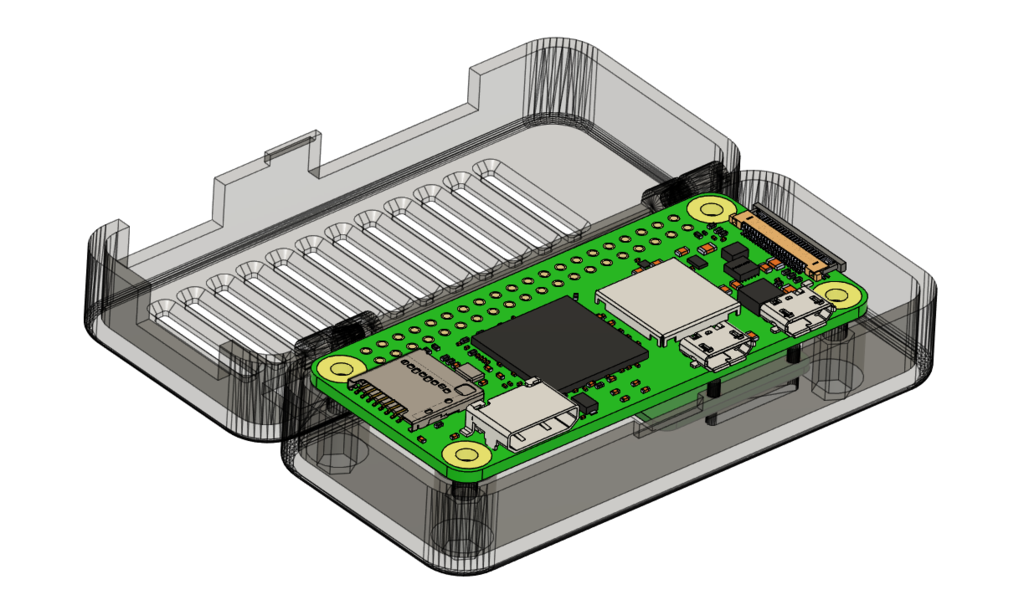 One Piece Raspberry Pi Zero 2 W + Pi Camera case and stand/ articulating wall mount by Itzner ...