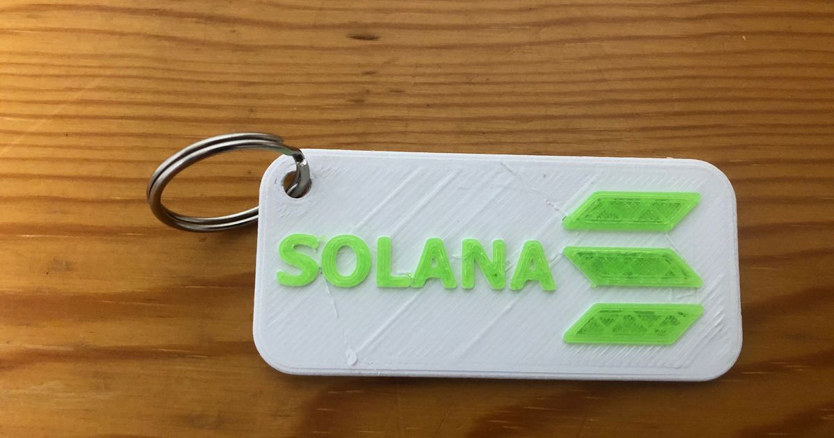 Solana ( SOL ) Key chain by Eastwest Design | Download free STL model ...