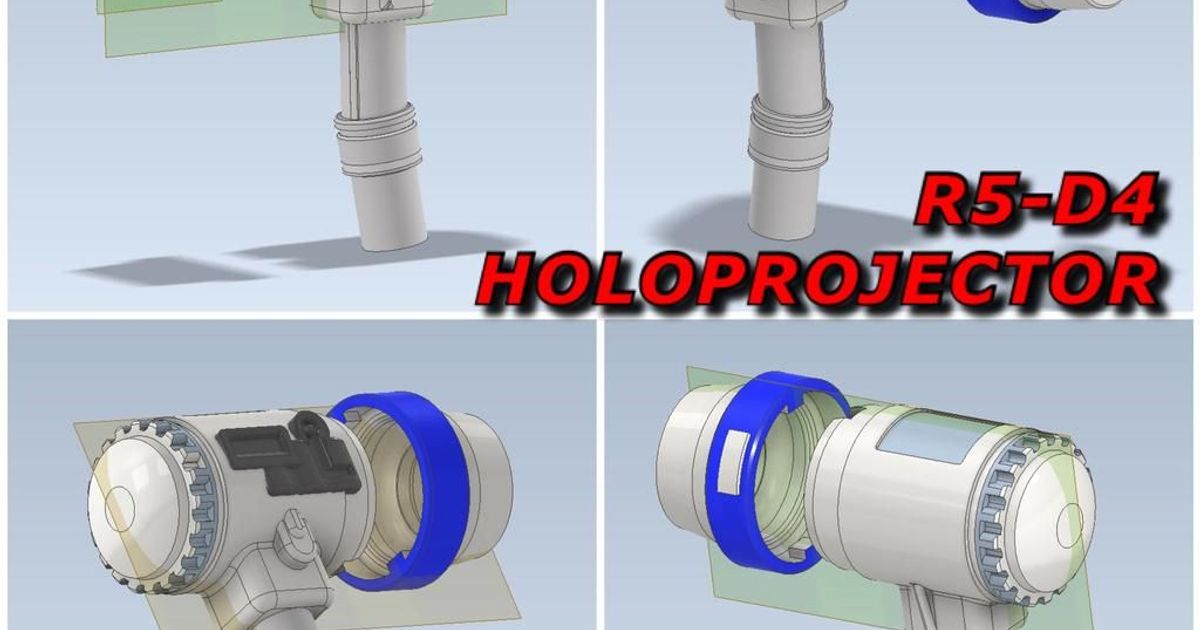 R5-D4 holoprojector, The Mandalorian (season 2) by JamesR5D4 | Download ...