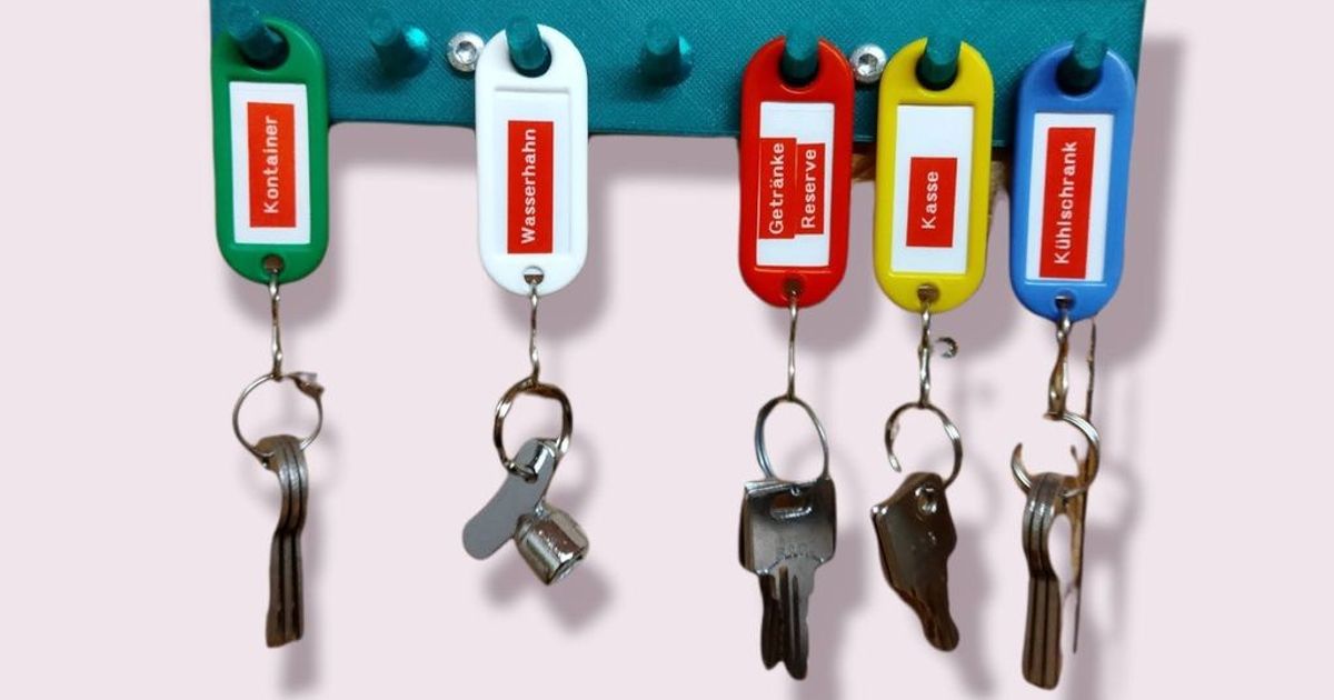 Simple Key Holder by LaserAndy | Download free STL model | Printables.com