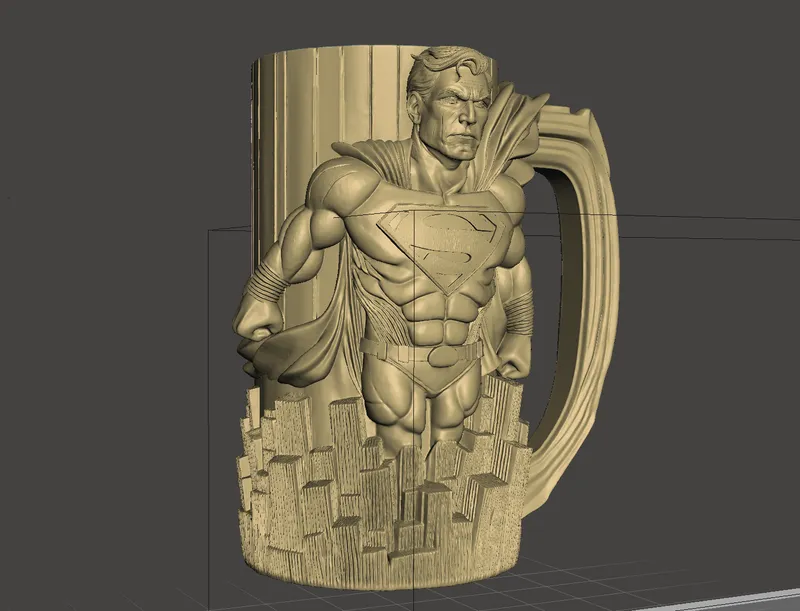 Superman Can Holder / Beer mug by RUMcajz | Download free STL model ...