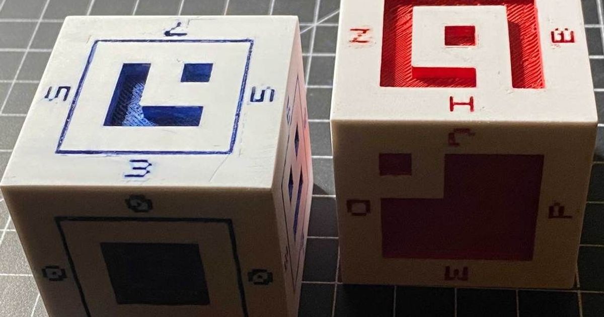 FEZ Game Number and Letter Cubes, one piece prints. by randy_s ...