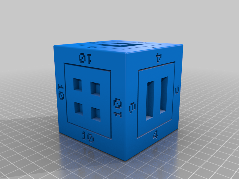 FEZ Game Number and Letter Cubes, one piece prints. by randy_s ...