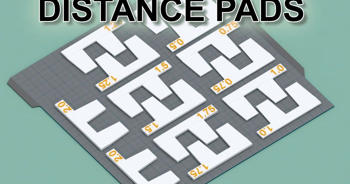 Distance / Spacer Pads - Abstandshalter por LHB | Descargar modelo STL ...