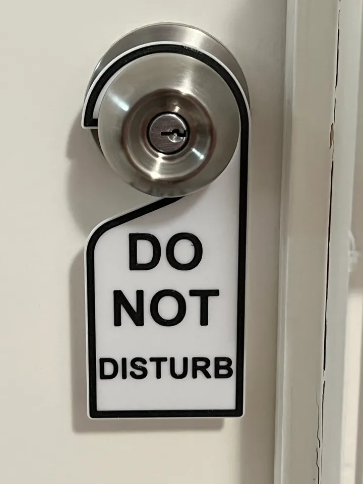 Do Not Disturb Signs by muddymaker | Download free STL model ...
